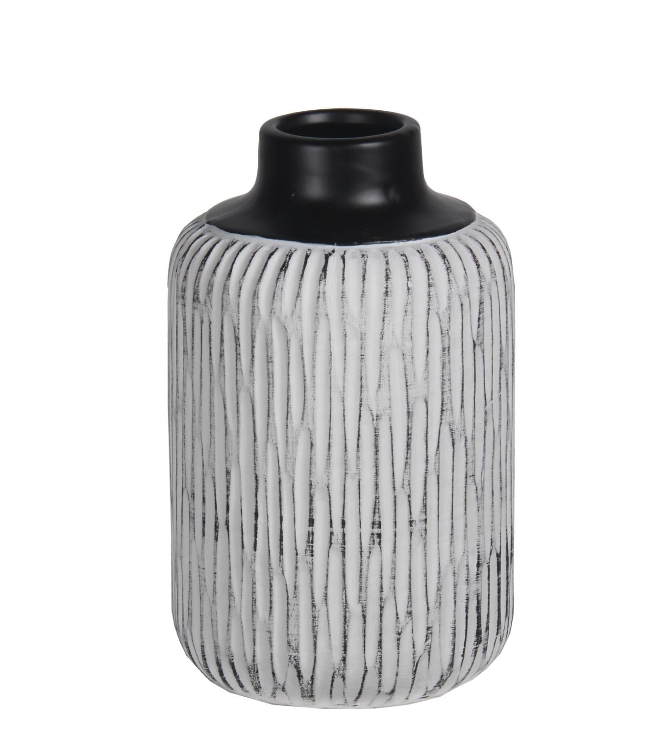 Privilege Contemporary Ceramic vase With White Finish 78203 - Walmart.com