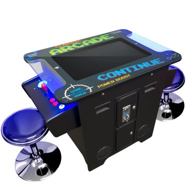 Creative Arcades 2 Player Short Pub Table Arcade w/ Trackball, 22"" LCD ...