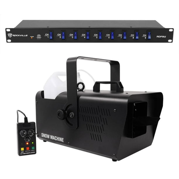 Chauvet DJ SM 250 DMX Snow Machine w/ Wired Timer Remote SM250 + Power ...