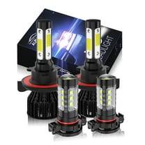 LED Headlight High Low Beam Fog Light 9005 9006 H11 Bulbs 6pcs Combo ...