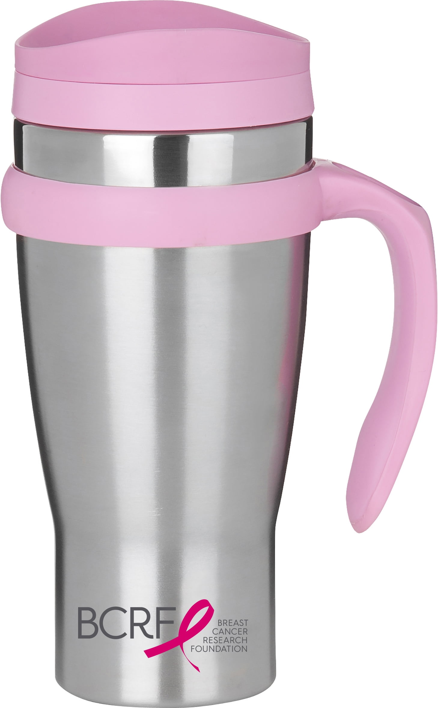 Trudeau Maison Drive Time Travel Mug-Silver/Pink - Walmart.com