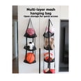 2pcs 4-Tier Hanging Ball Storage Organizer for All Sports Balls ...