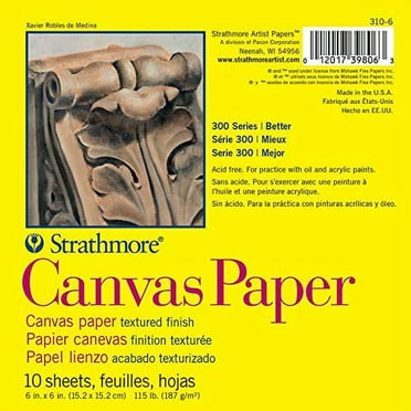 Strathmore Canvas Black Paper Pad, 300 Series, 9in x 12in - Walmart.com