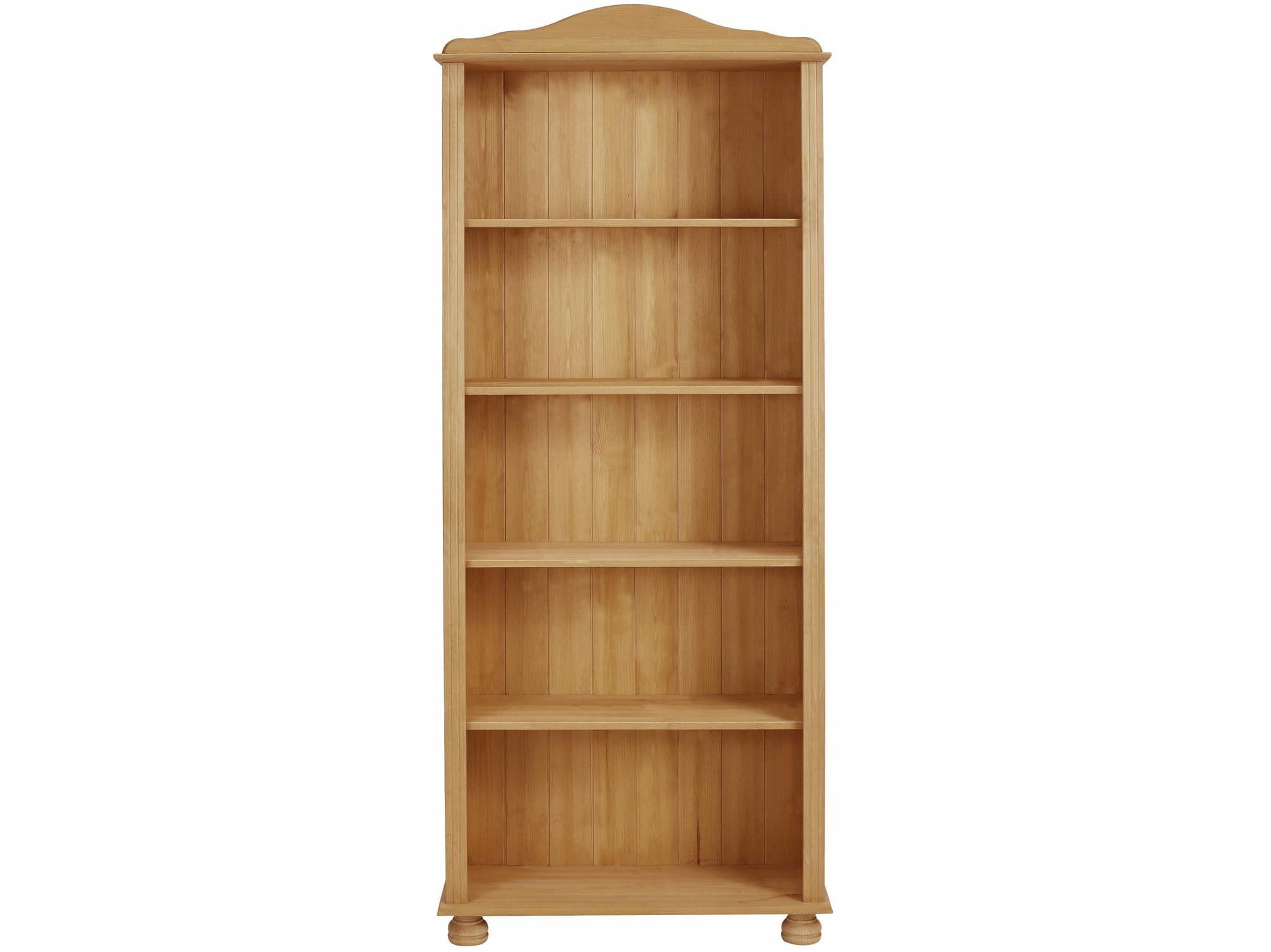 RealRooms Chester 5 Shelf Open Bookcase, Stained Brown - Walmart.com