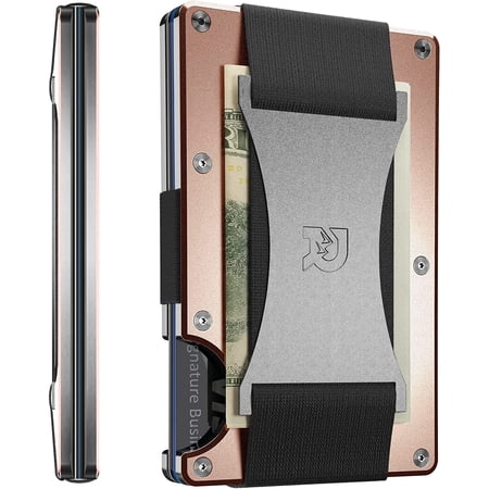 XBRW Slim Minimalist Front Pocket RFID Blocking Metal Wallets for Men ...