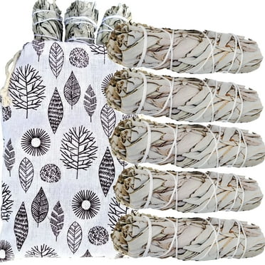 WHITE SAGE SMUDGE Sticks - 2, 3, 5 Pack Organic Sage Bundles Smudging Sticks, Sustainable, Fresh ...