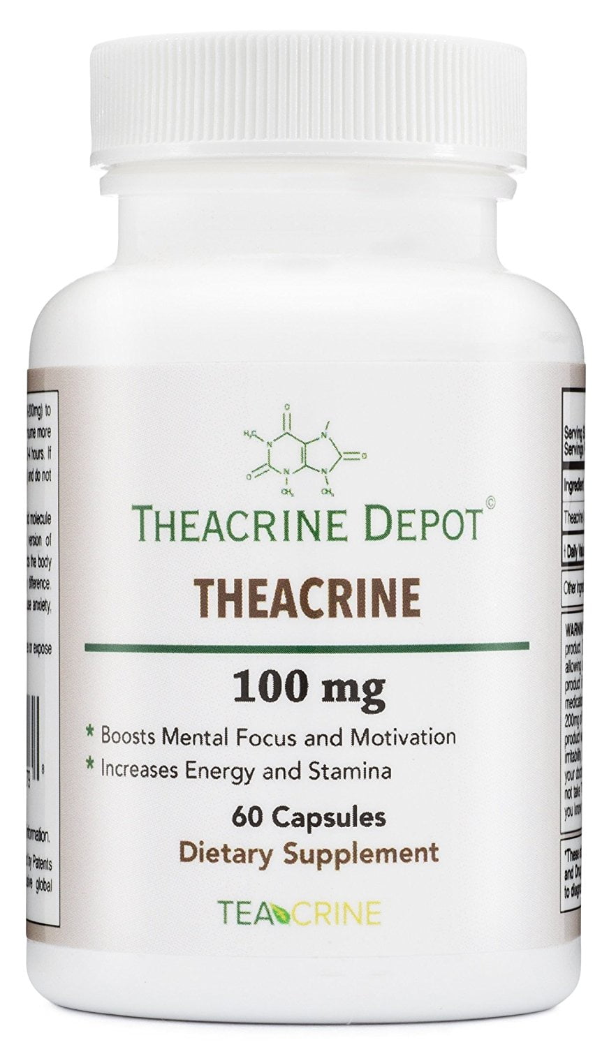 Theacrine (Teacrine) - Energy and Stamina Boosting Supplement - 100 Mg ...