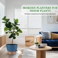 Large Plastic Planter with Drainage Holes, Water Level Indicator & Deep ...