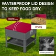 Automatic Chicken and Duck Feeder, 80 LBS Capacity Metal Chicken Feeder ...
