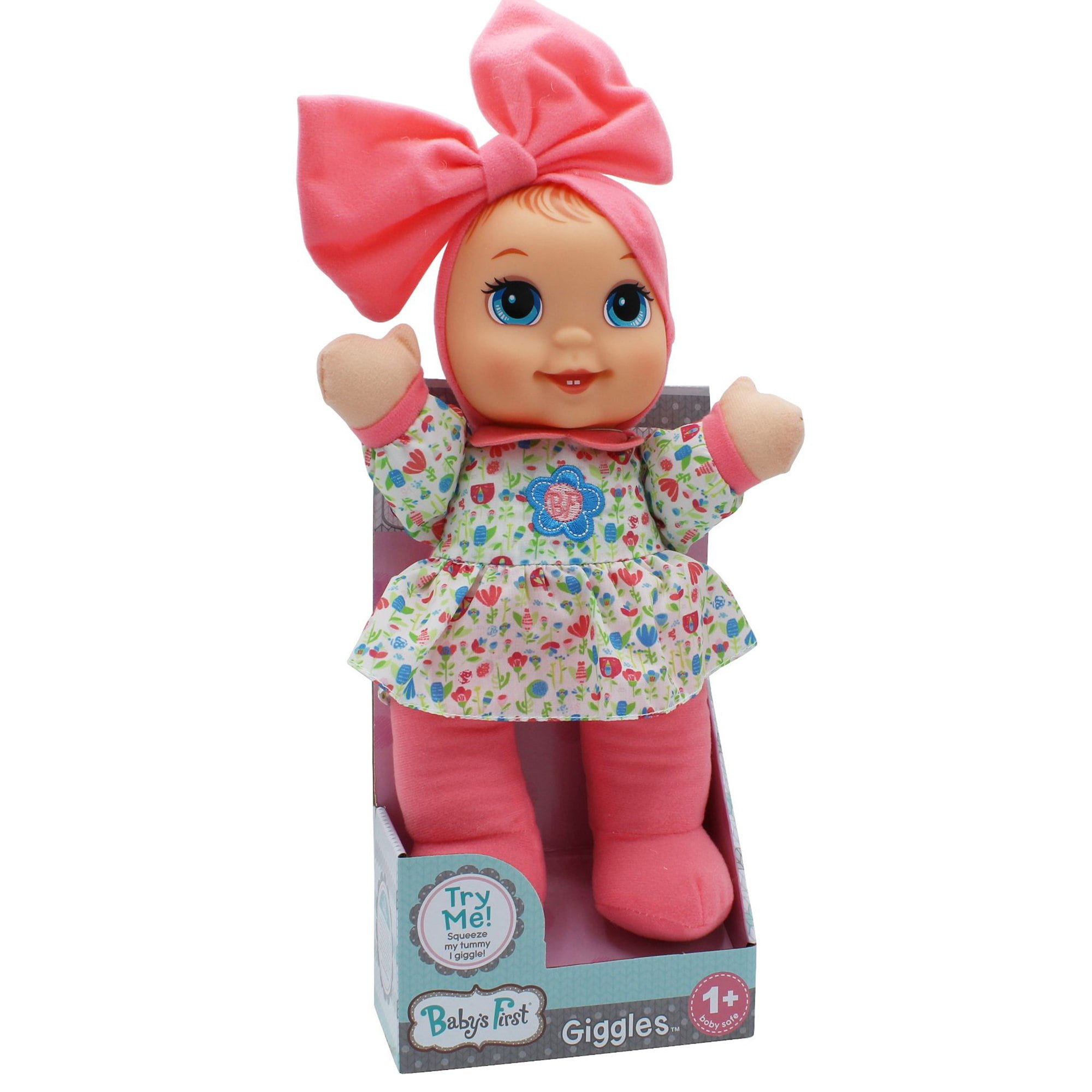 Baby's First Giggles Baby Doll Toy with Floral Top - All Ages - Walmart.com