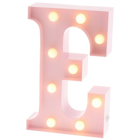 Barnyard Designs Metal Marquee Letter E Light Up Wall Initial Nursery ...