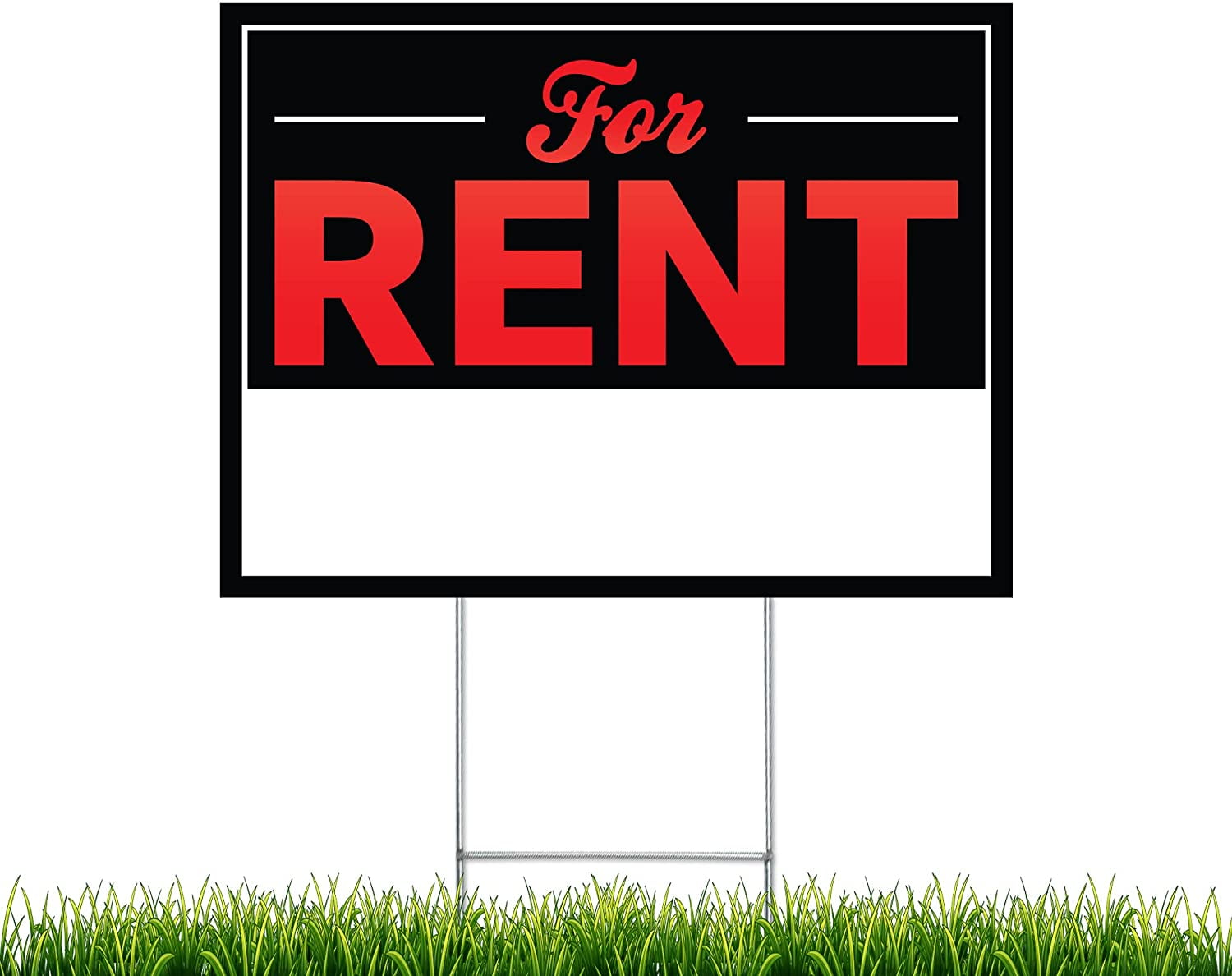 NEXT LEVEL SIGNS | For Rent Yard Signs | 24 W x 18 H Inches | 24" x 10 ...