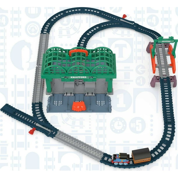 Thomas & Friends Knapford Station Track & Diecast Train Set, 2-in-1 ...