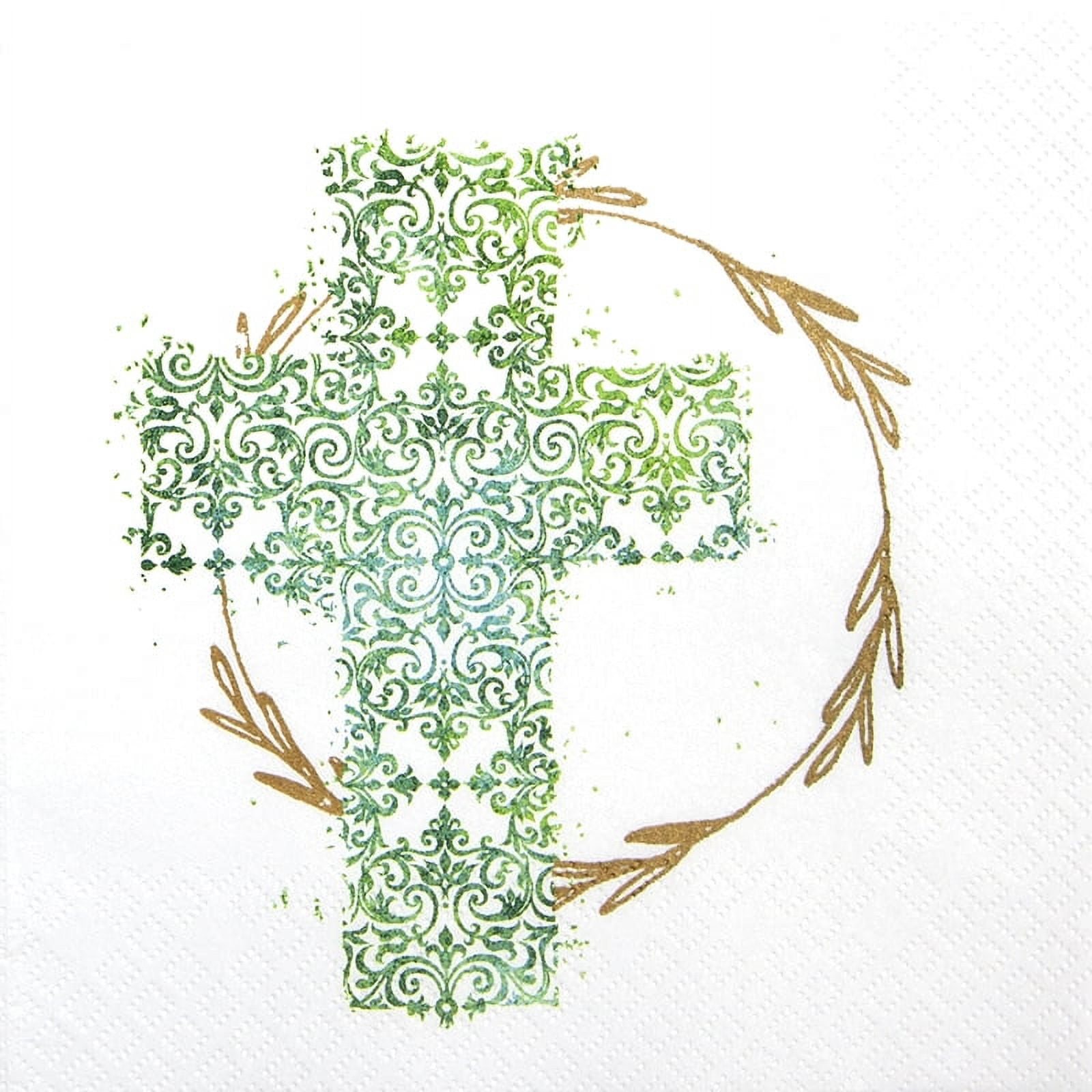 Click here for Home Fashion Paper Napkins Cross Green prices