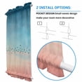 Blue Pink Ombre Sky Door Curtains for Door Window, French Sidelight ...