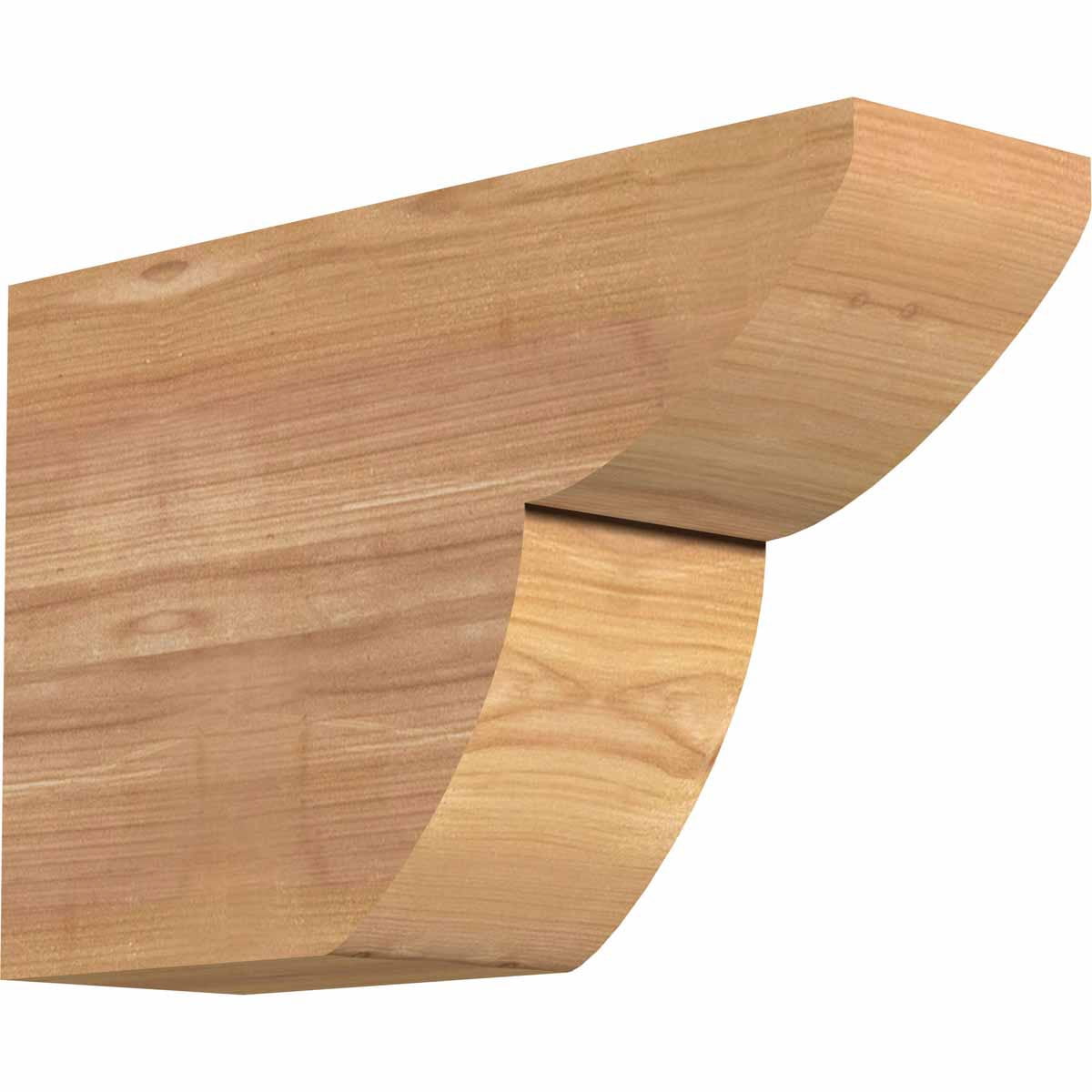 3 1/2"W x 8"H x 12"L Crestline Smooth Rafter Tail, Western Red Cedar ...
