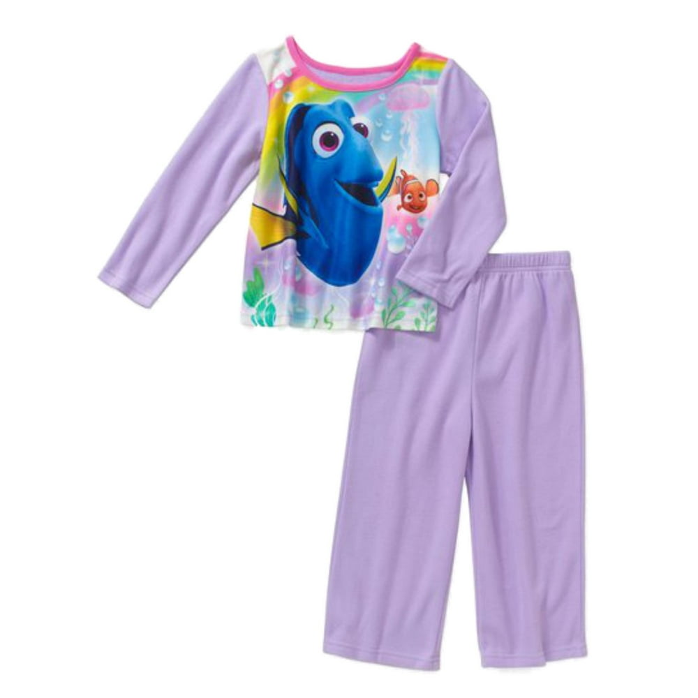 Finding Nemo - Baby Toddler Girl Assorted Characters Sleepwear Set ...