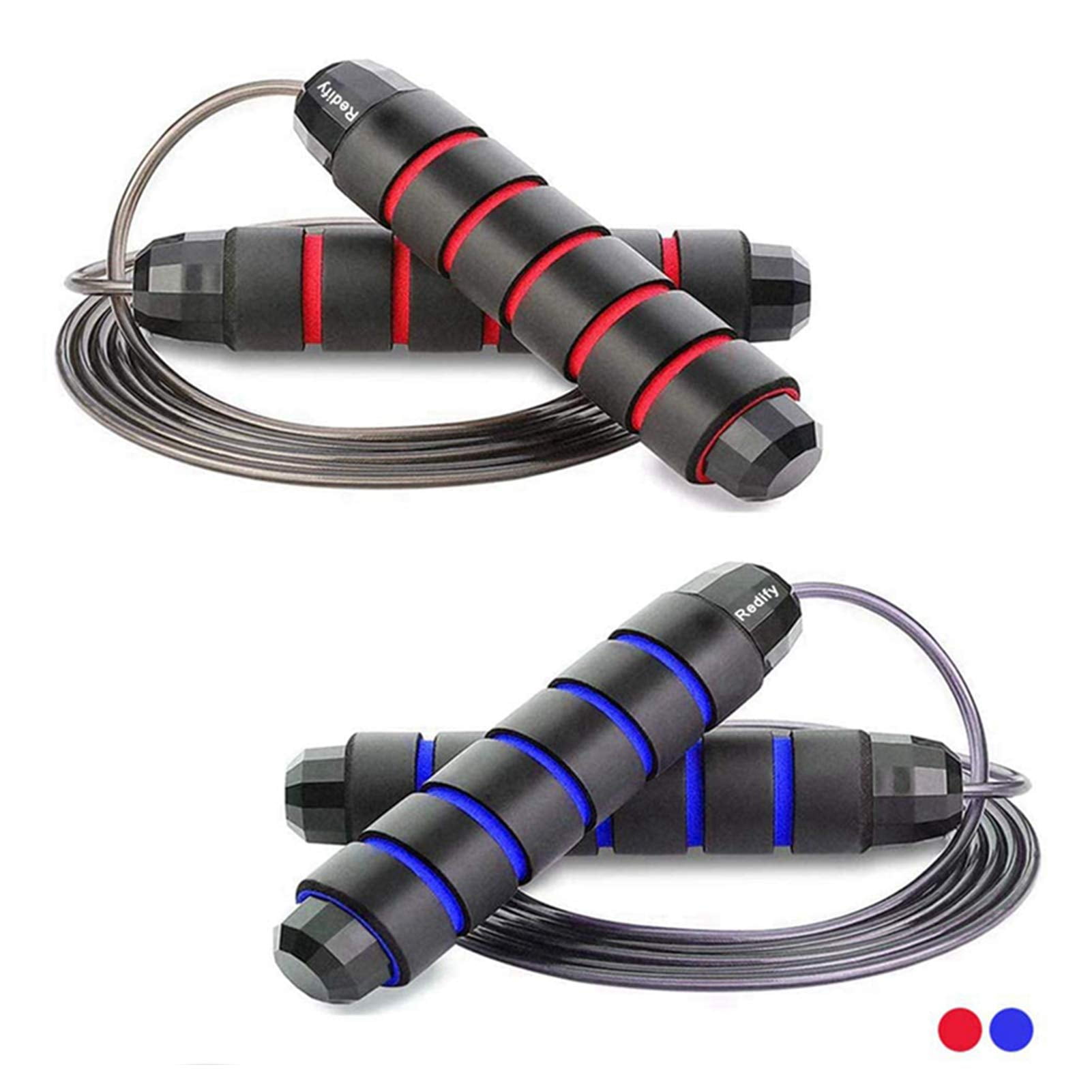 FOAUUH 2 Pack Adjustable Jump Rope for Workout, Fitness Jump Rope for ...