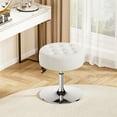 Furniliving Modern Adjustable Vanity Stool Tufted Vanity Chair Swivel ...