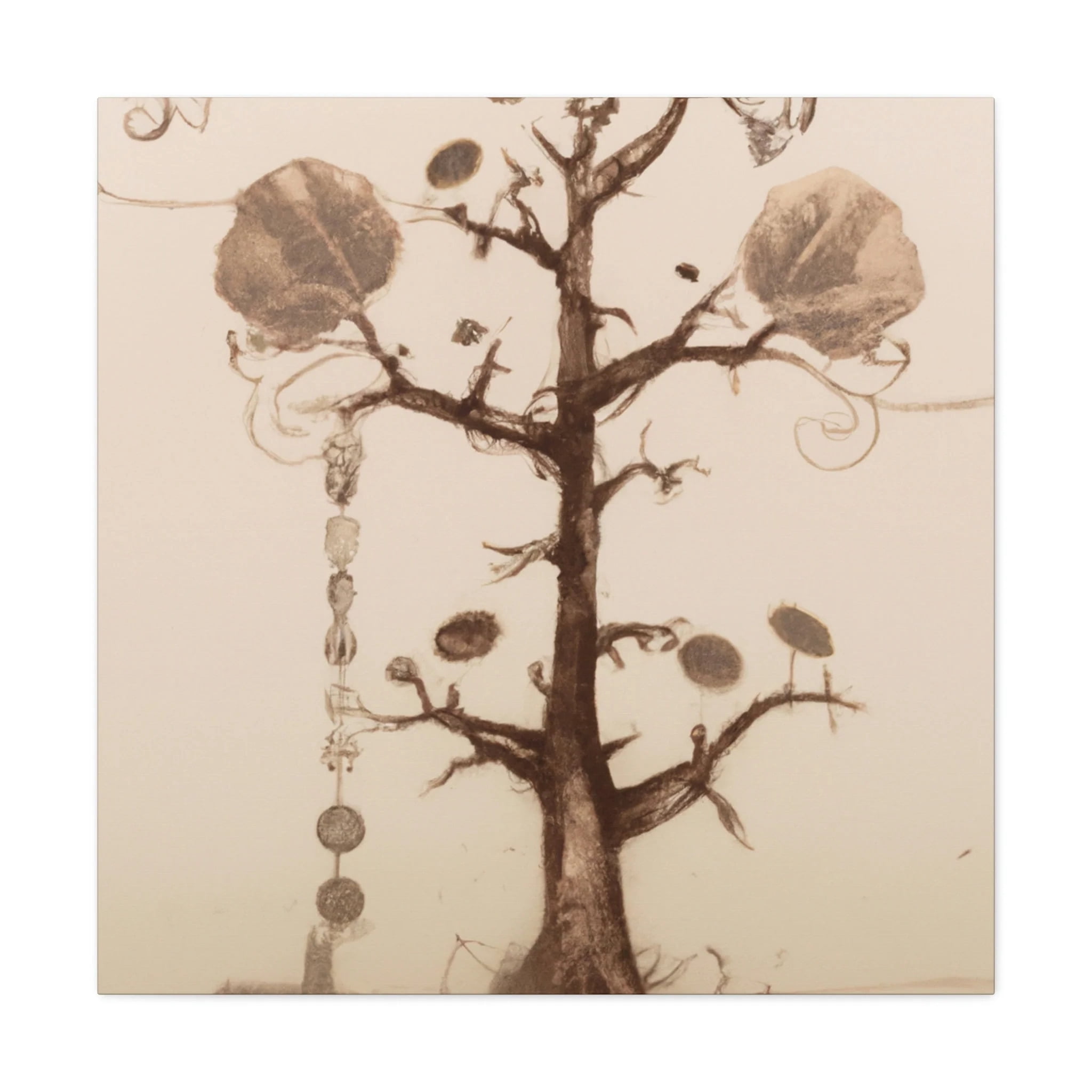 Oak Tree in Steampunk - Canvas - Walmart.com