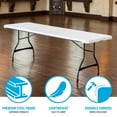 Lifetime 8 ft. Commercial Nesting Rectangle Folding Table for Indoor ...