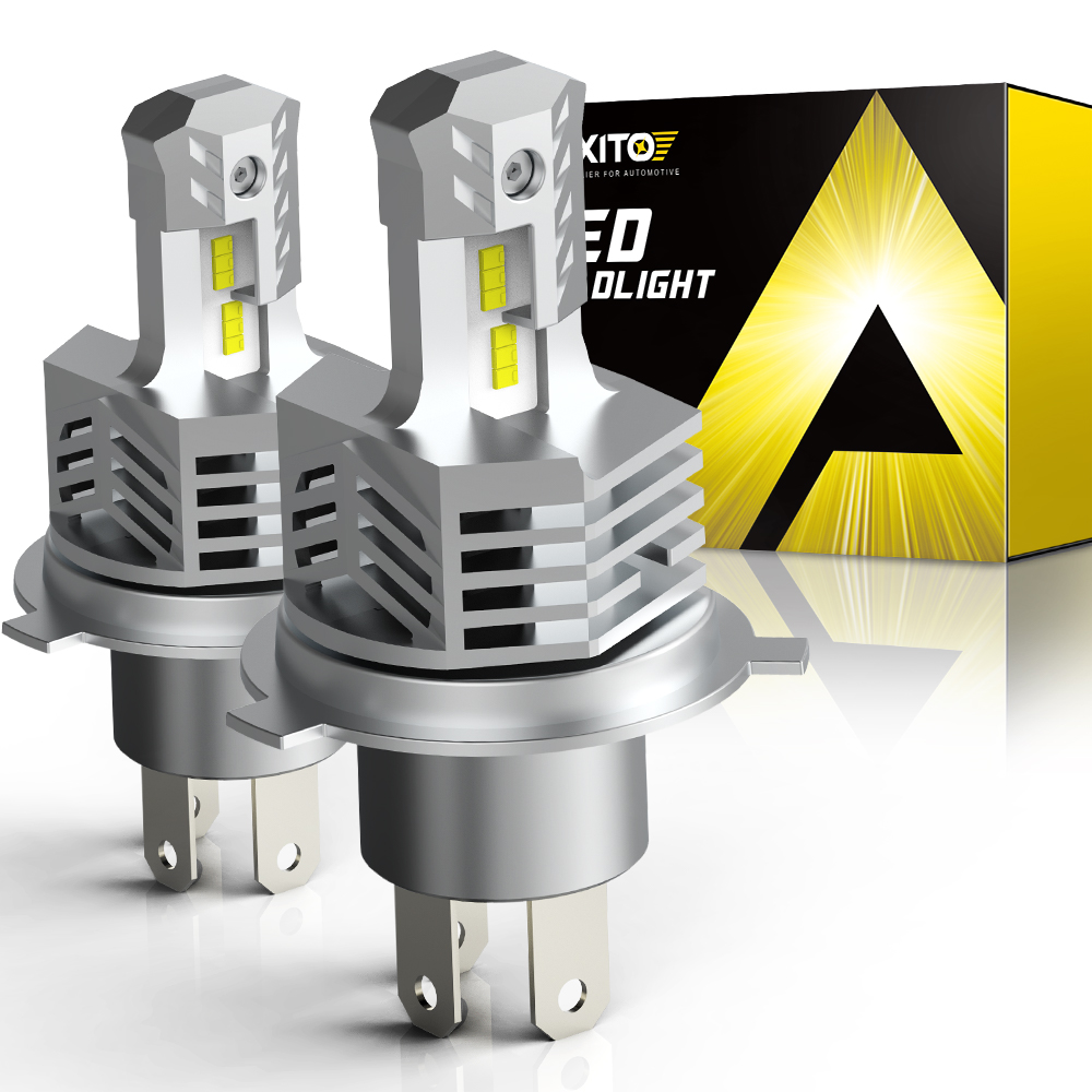 AUXITO H4 9003 HB2 LED Headlight Bulbs, Hi/Lo Beam Canbus Plug and Play ...