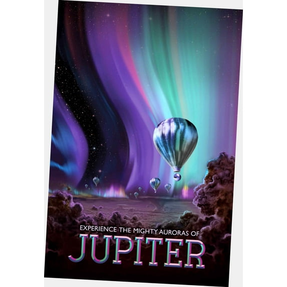 Nasa Travel Poster Art Poster 24"x36" 24x36 Jupiter Multi-Color Square ...