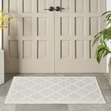 Nourison Easy Care Outdoor Ivory/White 2' x 4' Area Rug (2x4) - Walmart.com