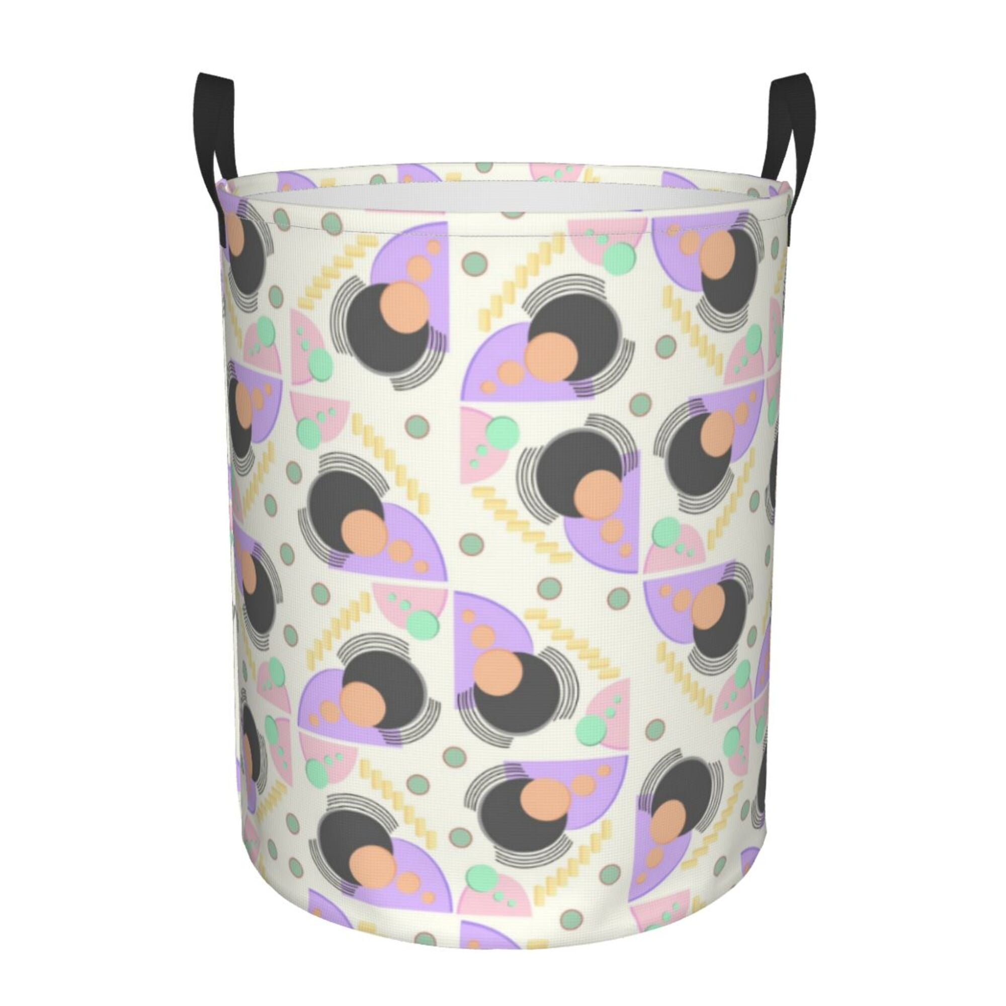 LNWH Laundry Basket, Colorful Pastel Drawing Pattern Foldable Laundry ...