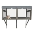 Noble House Outdoor Window Box Catio Cat Enclosure, Secure Expandable ...