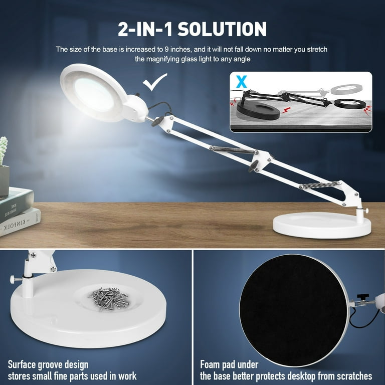 Magnifying Glass With Lighted And Stand 10x | Shelly Lighting