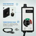Fan Speed Controller With Variable Speed Adjuster Inline Duct Fan In Ventilation