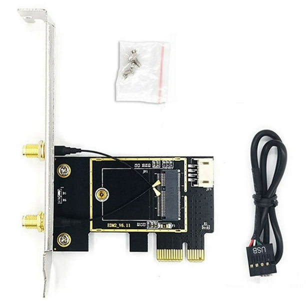NGFF M.2 una Tarjeta Adaptadora de Tarjeta de Red PCIE Tarjeta Adaptadora PCIE Compatible con ...