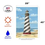Toland Home Garden Cape Hatteras Lighthouse Beach summer Flag Double ...
