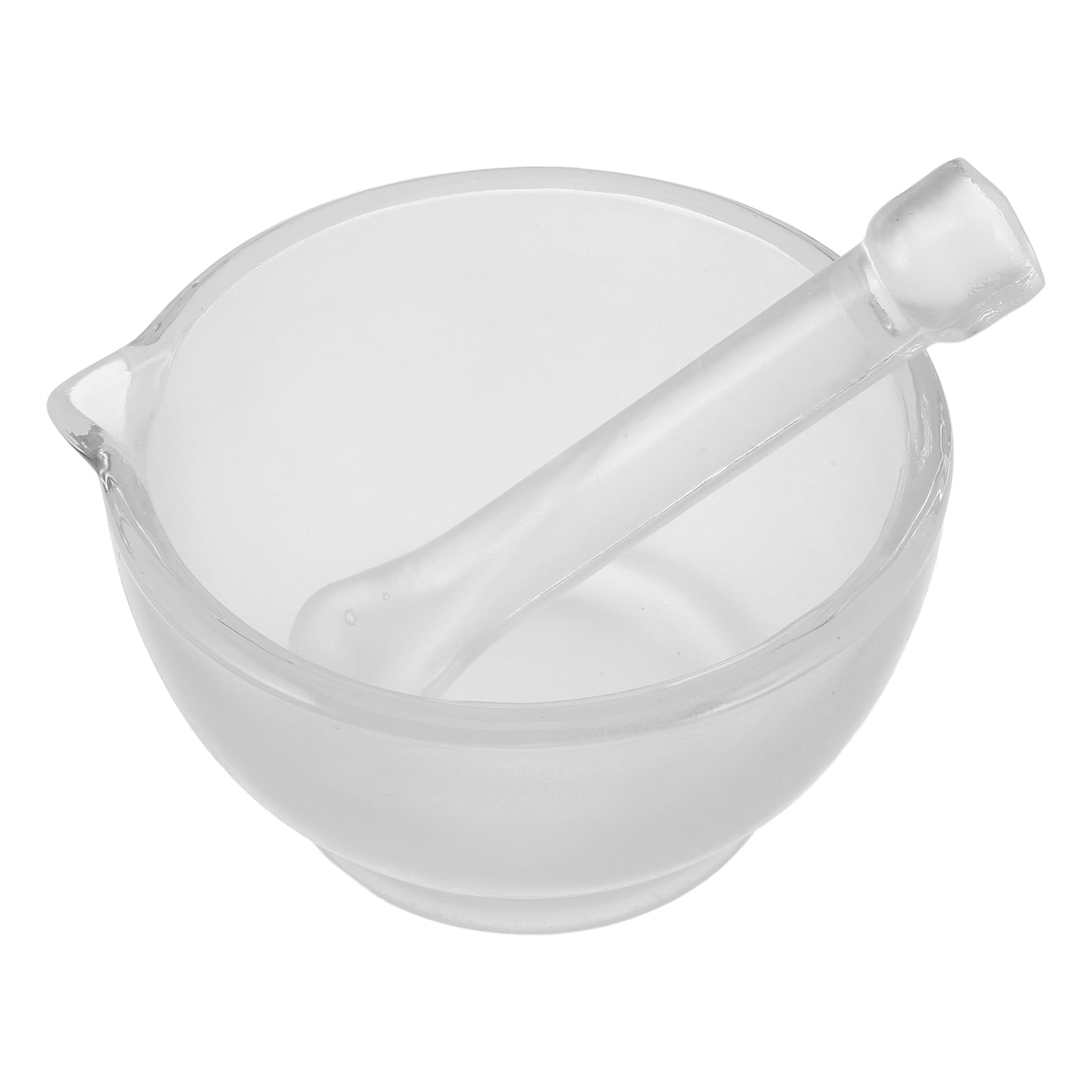 Click here for Winskyall White Glass Mortar And Pestle Set For La... prices