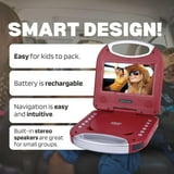 PROSCAN ELITE 7-Inch Portable DVD Player with Handle, Red - Walmart.com