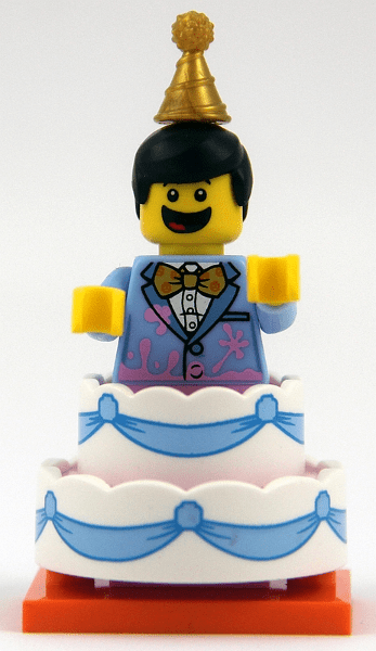 LEGO Collectible Series 18 Birthday Cake Guy Minifigure - Complete Set ...