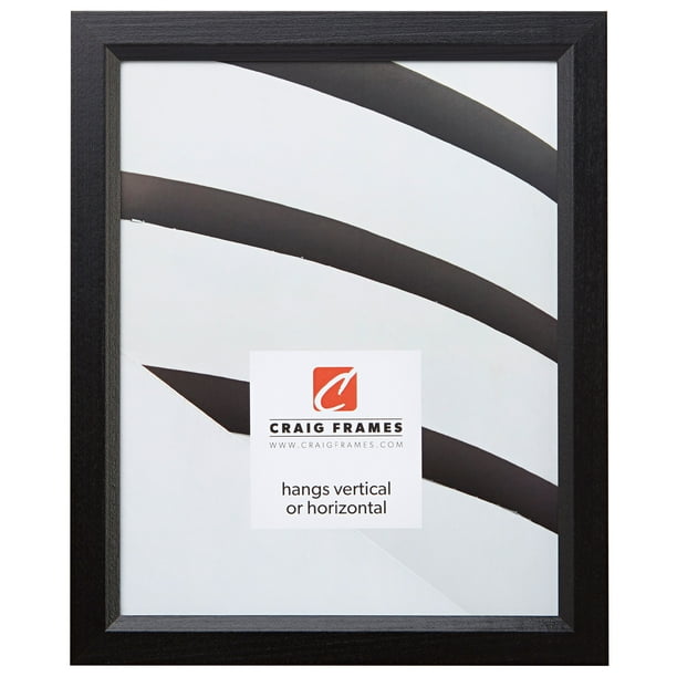 Craig Frames Economy, 12x18 inch Picture Frame, Ebony Black Hardwood ...