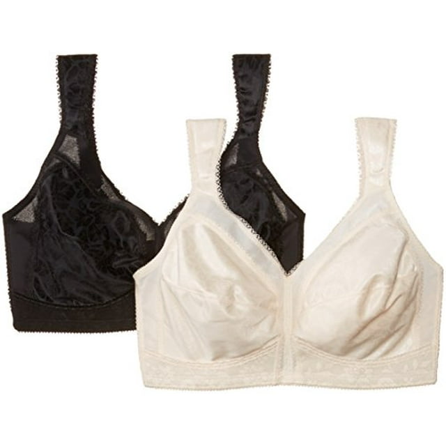 Playtex Women's 18-Hour Original Comfort-Strap Bra 2-Pack, Natural ...