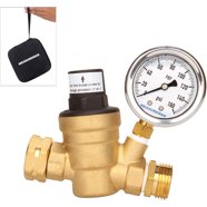 Morvat Lead-Free Nickel Plated Brass & Oil Gauge RV Water Pressure ...