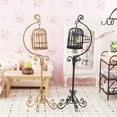 AOOOWER Mini Metal Bird Cage Model Micro Landscape DIY Birdcage ...