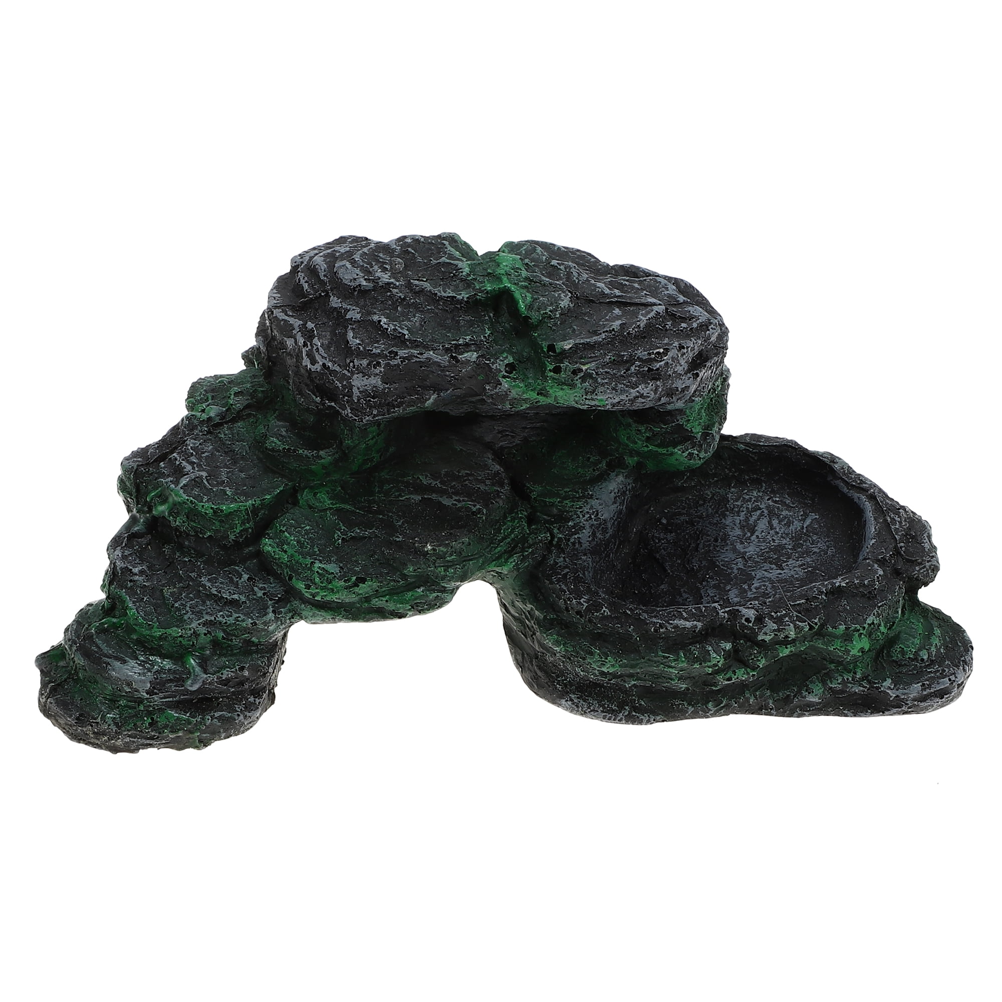 Unique Bargains Turtle Basking Platform Resin Tortoise Rock Aquarium ...