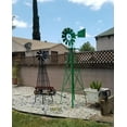 Zimtown 8FT Green, Outdoor Large Decorative Windmill for Backyard and ...
