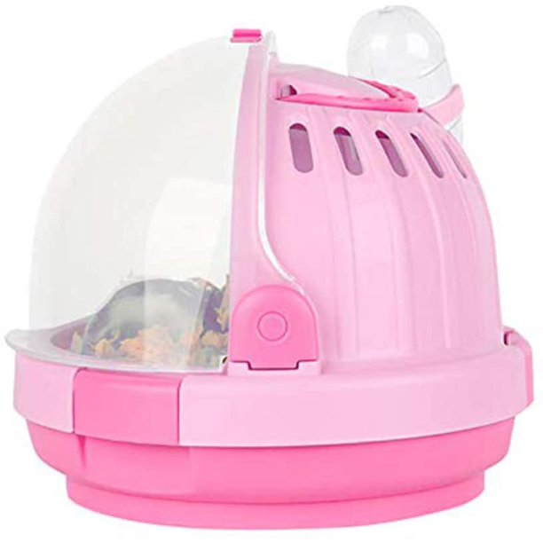 Portable Hamster Carry Cage Habitat, 7.6x6.5in Small Animal Cage, with ...