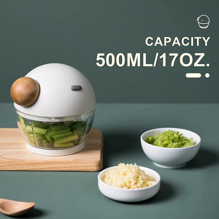 Manual Food Chopper, Manual Fruit And Vegetable Chopper With 3 ...