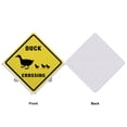 UV Protected Waterproof Aluminum Warning Signs Yellow 250x250x1mm Hole ...