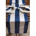 DII Nautical Blue Cabana Stripe Outdoor Table Runner With Zipper ...