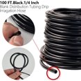 HSAPOW-Blank 100 FT Distribution Tubing Irrigation Drip Hose, 1/4 Inch ...