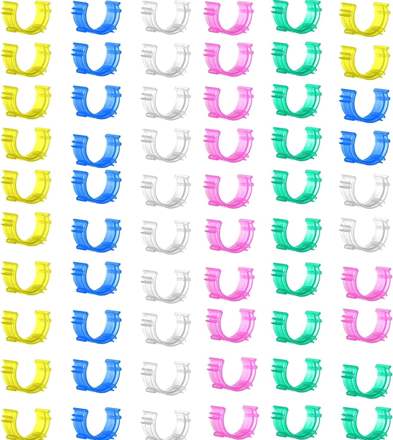 60PCS Mix Color Sewing Bobbin Clips Accessory Bobbin Holder Colorful ...