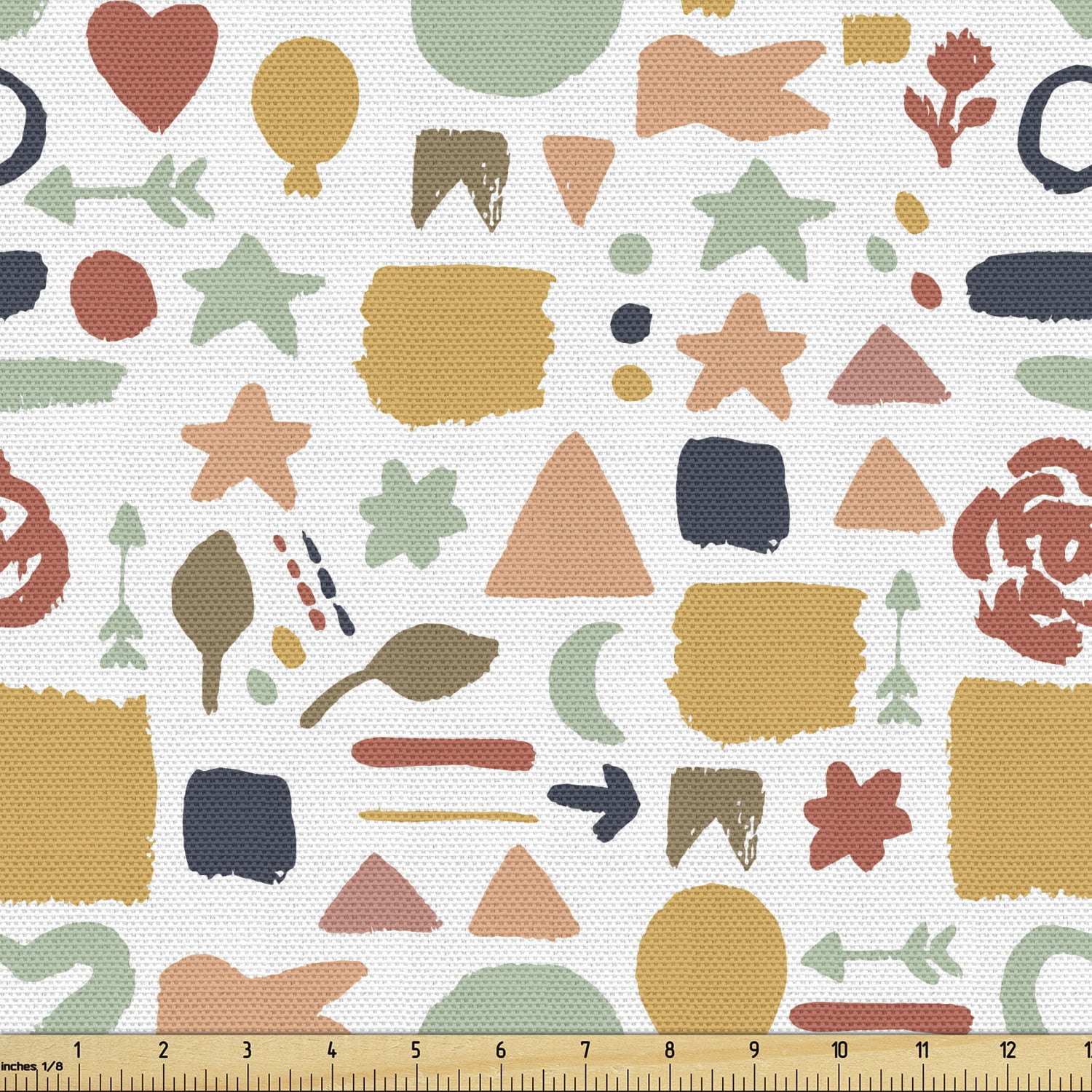 Abstract Sofa Upholstery Fabric by the Yard, Repetitive Geometric ...